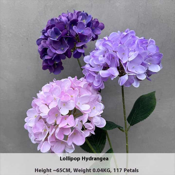 2025 New Handmade Single Lollipop Hydrangea Flower Arrangement ...