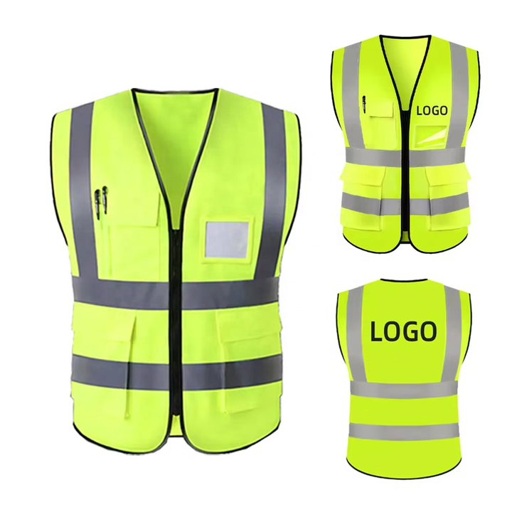 HBC Safety Vest Construction Customized logo High Visibility Reflective ...