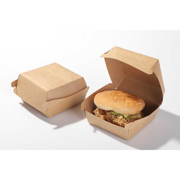 Custom Clamshell Food Packaging Disposable Kraft Paper Foodgrade ...