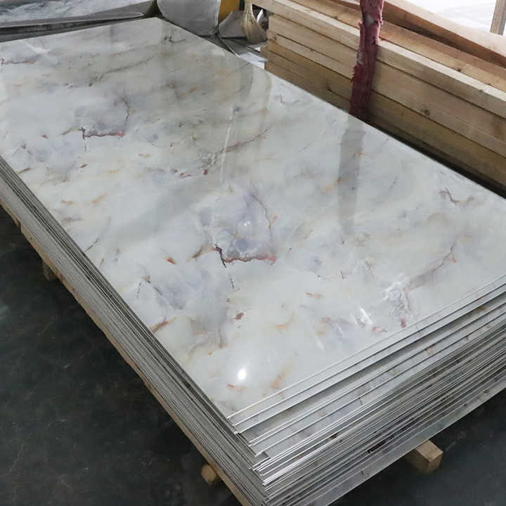 High Glossy Pvc Marble Board Uv Marble Sheet Laminated Board 1220 ...