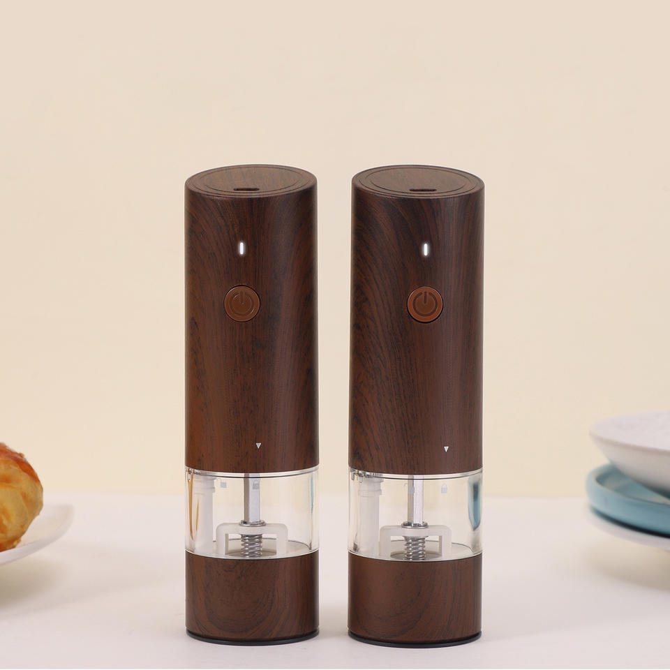 Handheld Pepper Grinder 500mAh Rechargeable Salt Grinder Electric Black ...