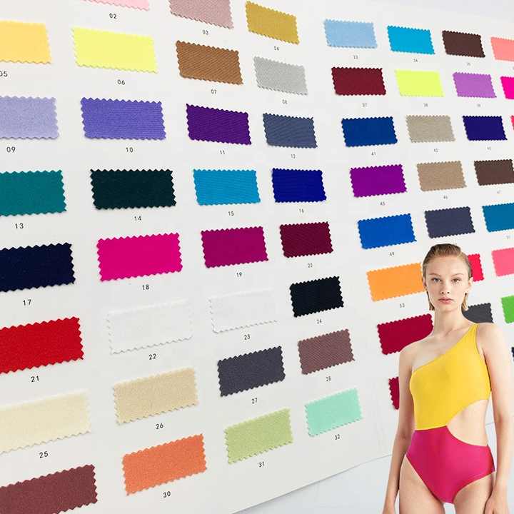 Stock Lots High Elastic Smooth Plain Skin-friendly Knitted Shiny Nylon ...