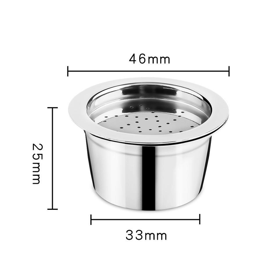 Food Grade 304 Stainless Steel Portable Refillable Coffee Capsules ...