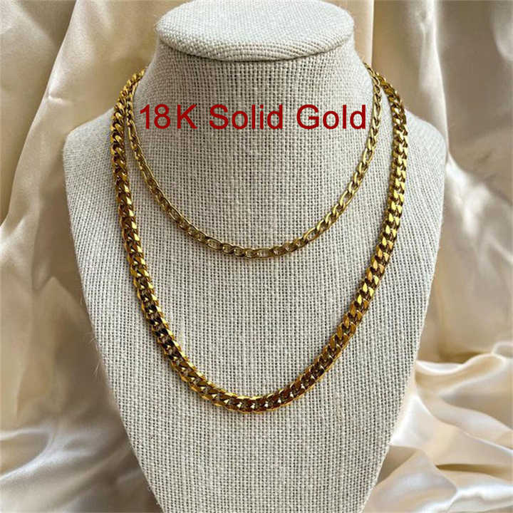 Shop Our 18K Solid Gold Cuban Link Chains - Trendy & Durable