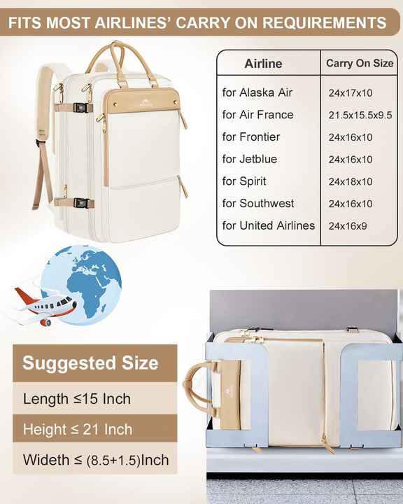 New Extra Large Expandable Flight Approved Weekender Bag 52L TSA Travel ...