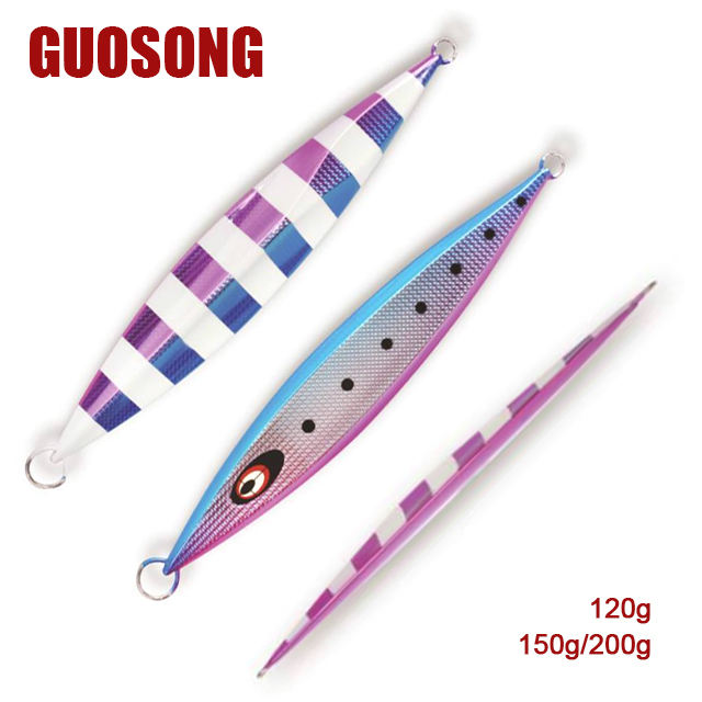 120g 150g 200g Fast Heavy Jig Speed Vertical Jigging Artificial Lures ...