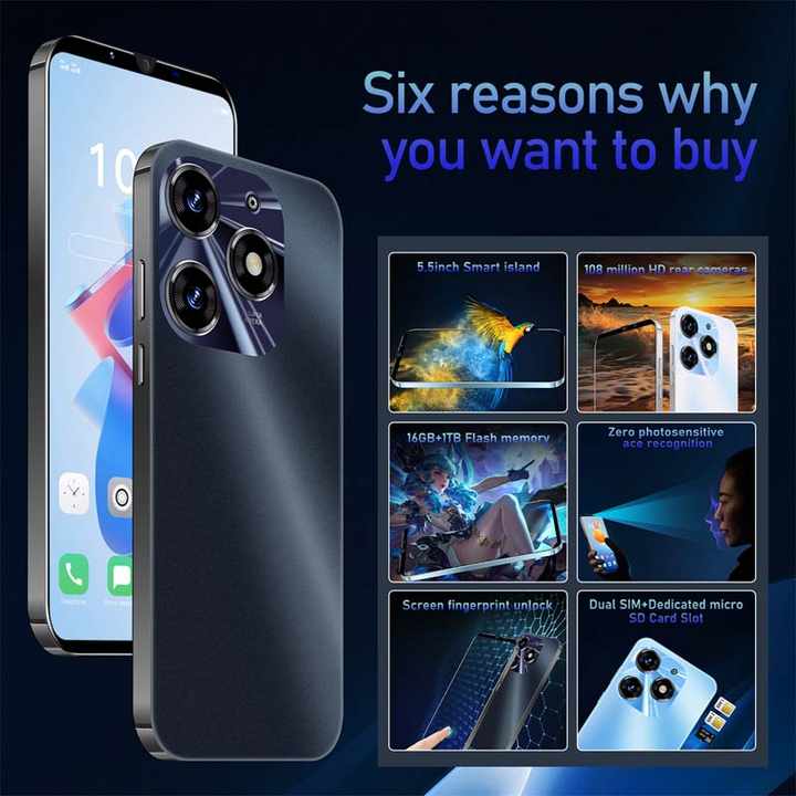 Spark 10 Pro Smart Phones - 5G, Dual SIM, Android 8.1