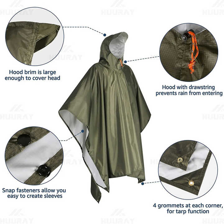 Wholesale Hooded Rain Poncho Hooded Raincoat Men Raincoats for Kids Waterproof for Emergency ...