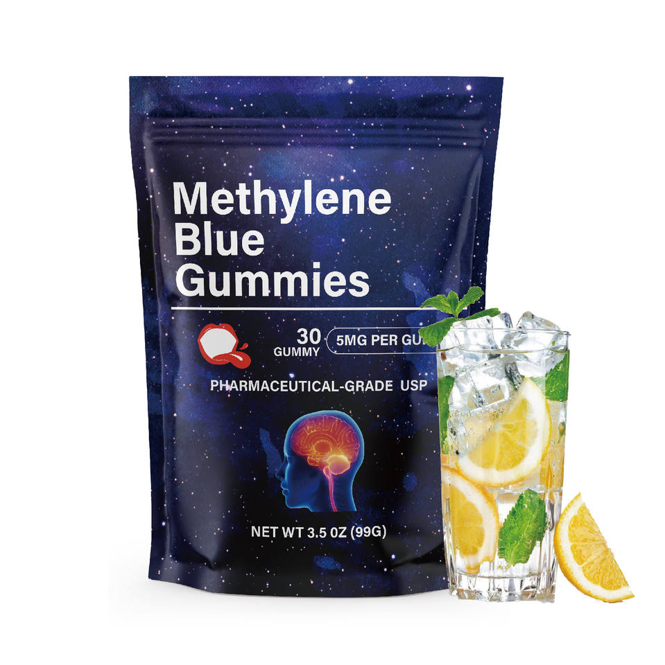 Custom Blue Methylene Gummies 1% | Antioxidant & Energy Support | Made ...