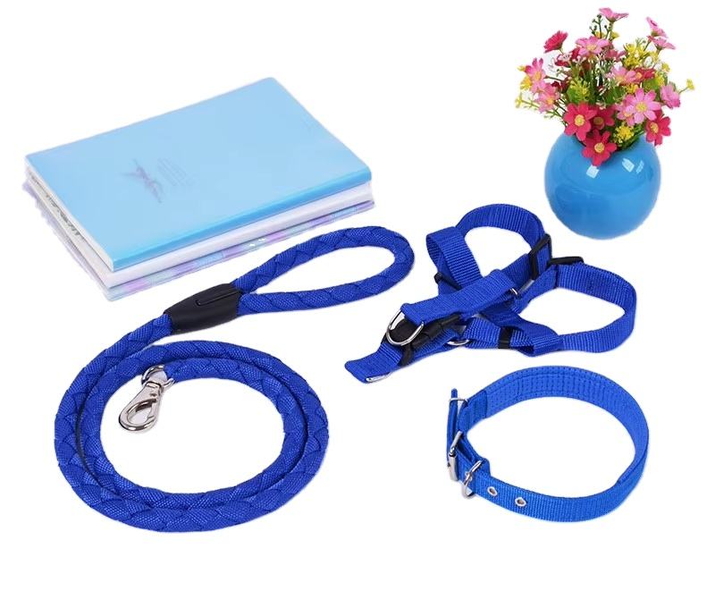 Kingtale Custom Nylon Braided Dog Collar Leash Harness Set Luxury ...