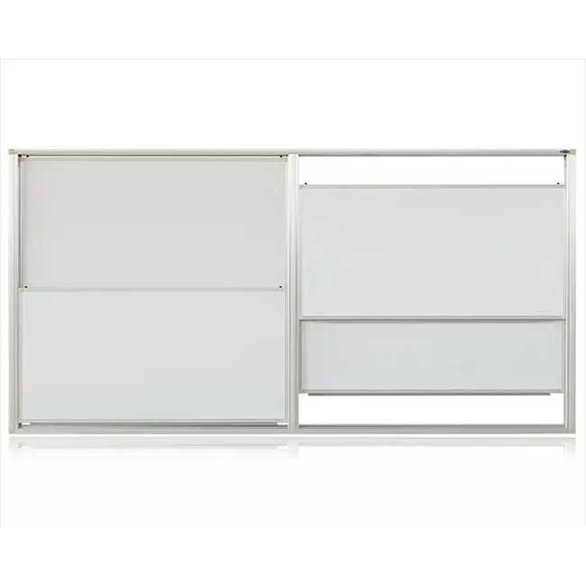 Enamel Sliding Classroom Whiteboard - Greenboard Student