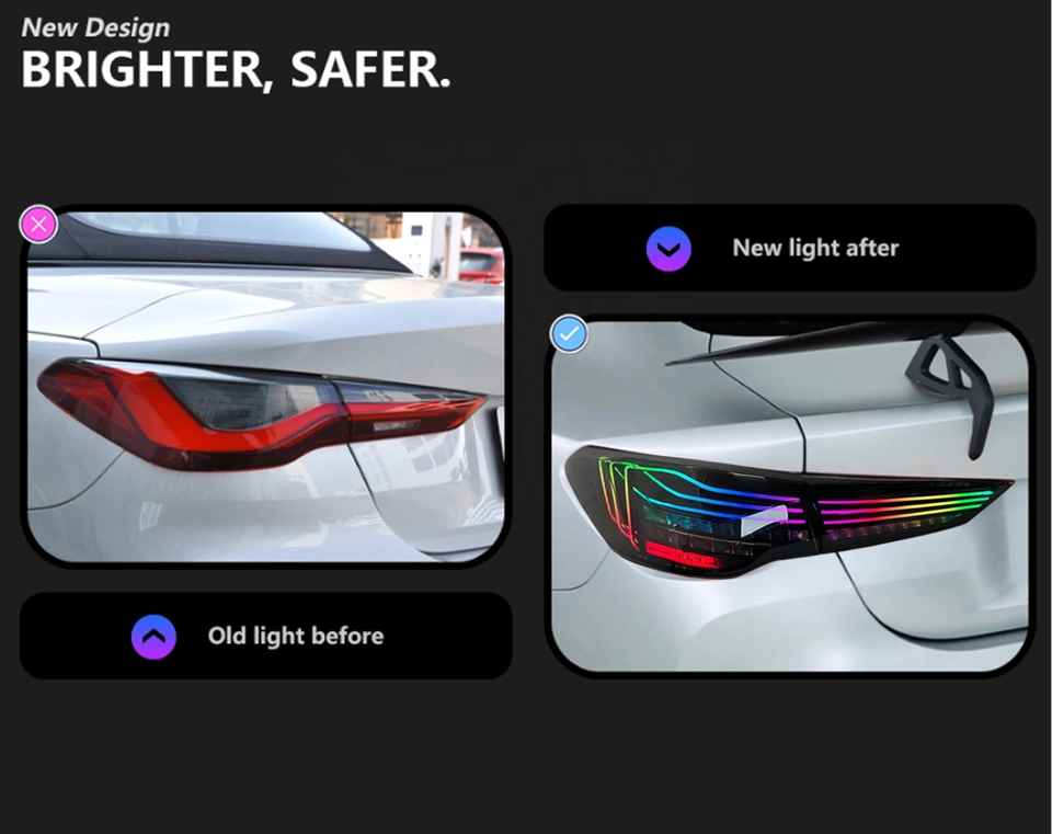 4 Series G22 G82 M4 RGB GTS CSL 2020-2024 Upgrade RGB LED Laser Dynamic ...