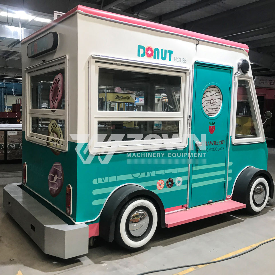 Modern Streamlined Electric Food Cart Multi‑Function Vending Cart for ...
