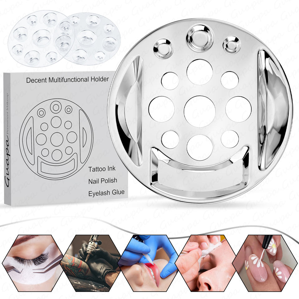 Tattoo Permanent Makeup Pigment Ink Cup Holder with Durable Non-Slip ...