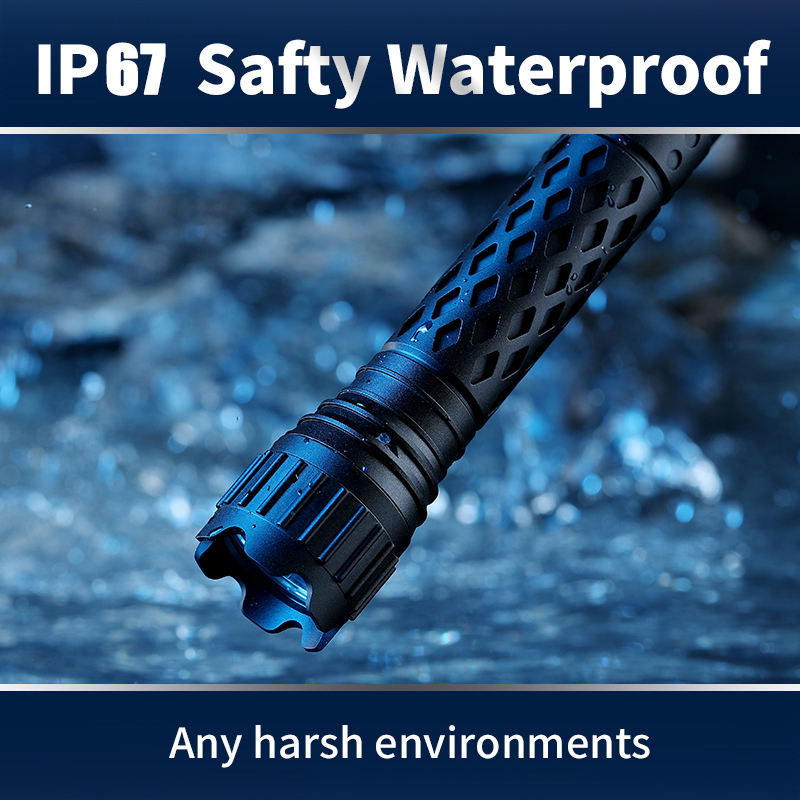 Fast Track IP67 Waterproof LED Torch Flashlight Aviation Aluminum Alloy ...