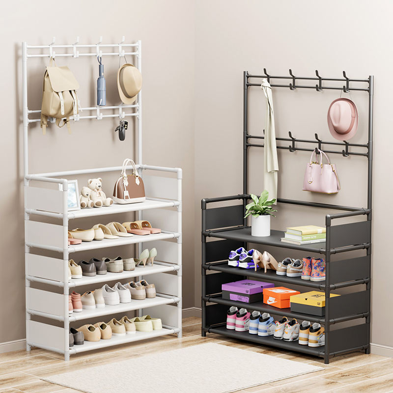 Simple Shoe and Hat Integrated Stand Indoor Multi-layer Dust and Space ...