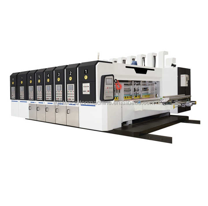 Full Automatic Flexo Printer Slotter and Die Cutter Corrugated Board ...