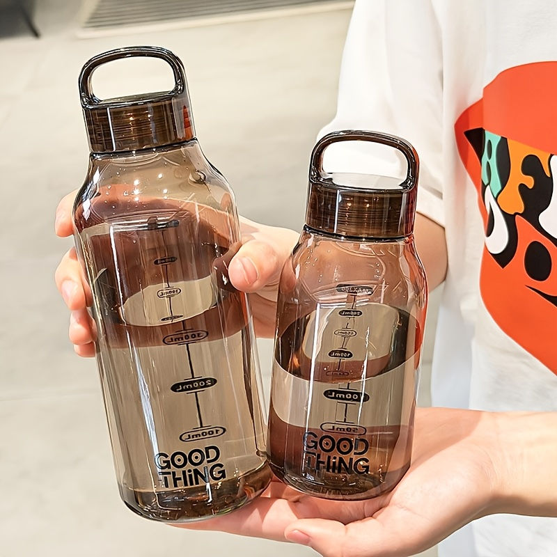 Japanese-Style Minimalist Transparent Polycarbonate Water Bottle, Leak ...