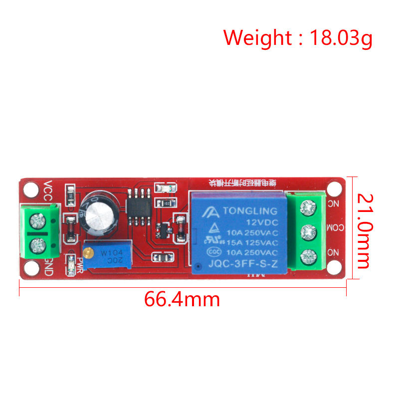 The 12V Delay Disconnection Relay Module and the Delay Switch Module ...