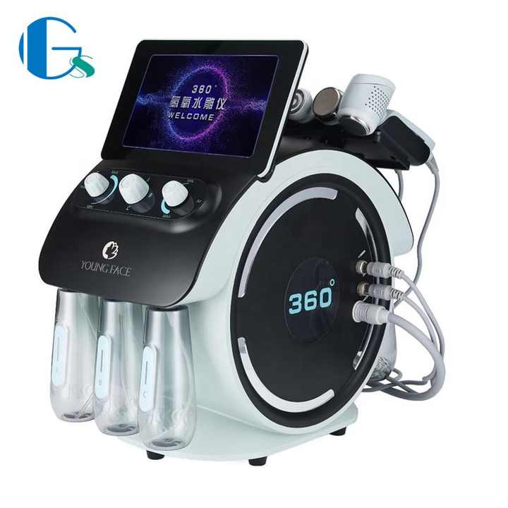Hydra Water Jet Beauty Machine for Skin Care Face & Neck Lifting Massage with US/IT/ZA Plugs ...