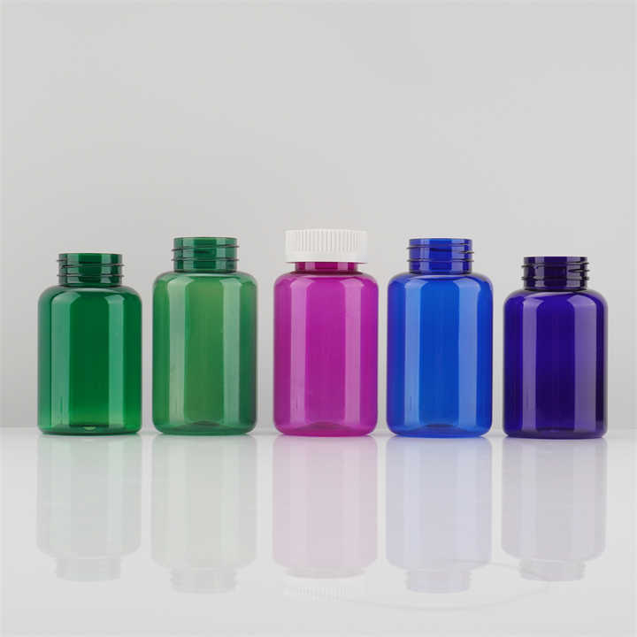 Wholesale Custom Green 200cc PET Colored Plastic Medicine Container ...