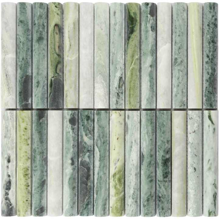 Modern Natural Fluted Marble Mosaic Limestone Stone Indoor Parquet for ...
