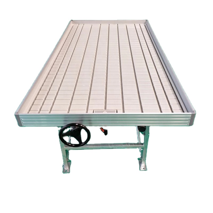 Greenhouse 4x8 Flood Rolling Bench - Hydroponic Growing Table