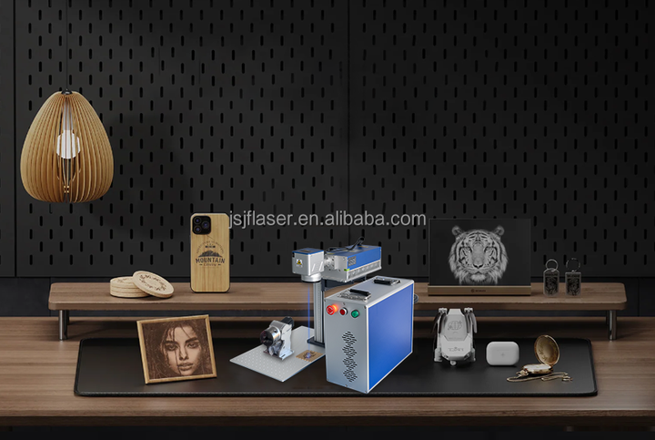 JUNFEI OEM UV CO2 Laser Marking Machine 3w 5w 20w 30w Bench-top Continuous Wave 3D Crystal ...