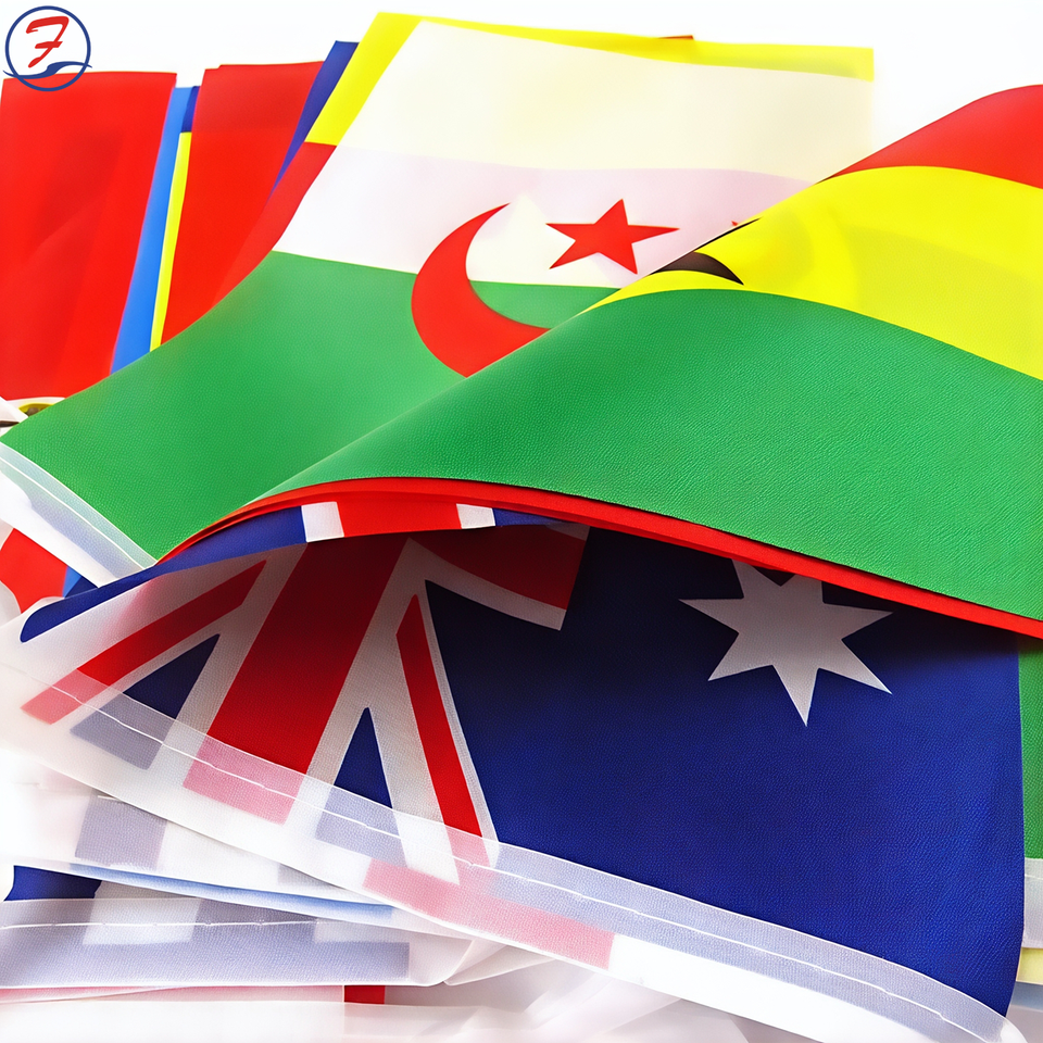 OEM Custom Printed Cheap Bunting Flags Polyester String Flag Banner ...