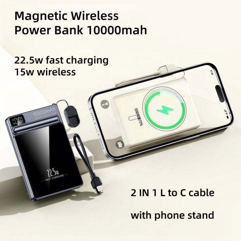 Ultra Slim Ccc Magnetic Wireless Mini Power Bank 3-1 Wireless Charger ...