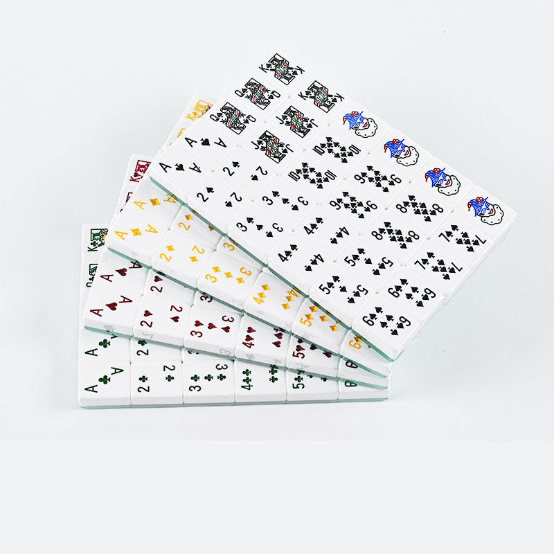 Luxury Poker Pattern American Mahjong Tiles Set Professional 166 ...
