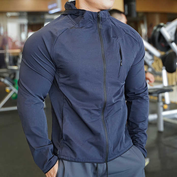 Men Quick Dry Running Jackets Fitness Gym Climbing Hiking Outdoor ...