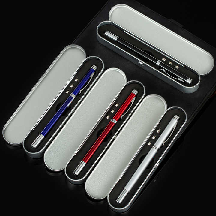 5 in 1 Red Laser Pointer Retractable Pen - Promotional Gift
