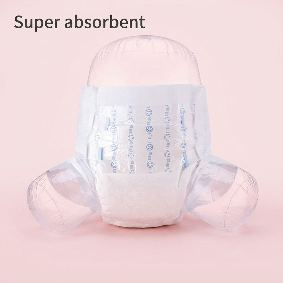 Wholesales Adult Disposable Diaper with Jacquard Non Woven Fabric Soft ...
