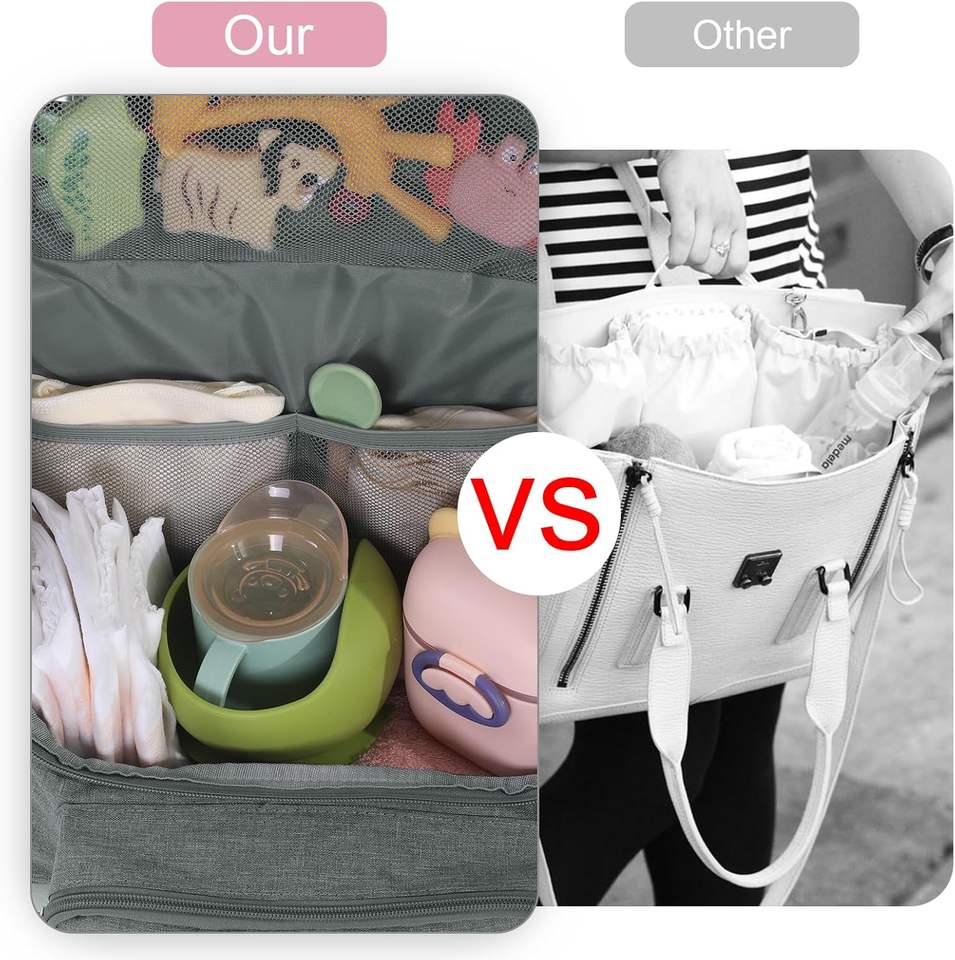 Newest Baby Backseat Organizer Portable Car Diaper Caddy Organizer for ...