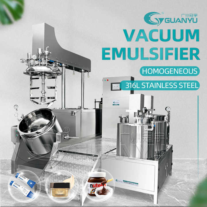 50l 100l 200l Vacuum Homogeneous Mixer Emulsifier for Cosmetics