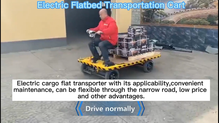 Electric Lift Trolley - Motorized Platform Carts for Warehouses