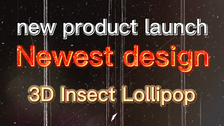 Wholesale Amber Candy - Creative Bug Lollipop Halloween Treats