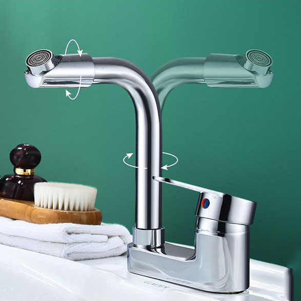 Stainless Steel Bathroom Mixer Taps Wash Basin Single Handle Hot and Cold Tap Deck Mounted Basin ...