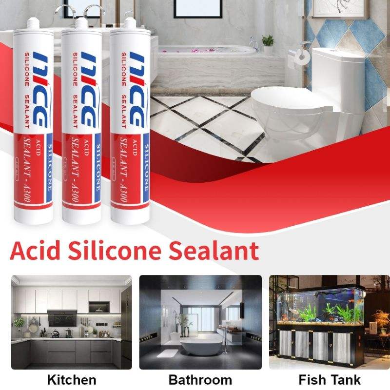 Waterproof Acid Silicone Sealant King Glass Mold Resistance A300 Black ...