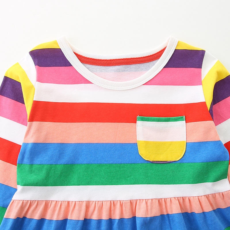 Long-sleeve Girls' Dresses for European and American Markets Cartoon ...
