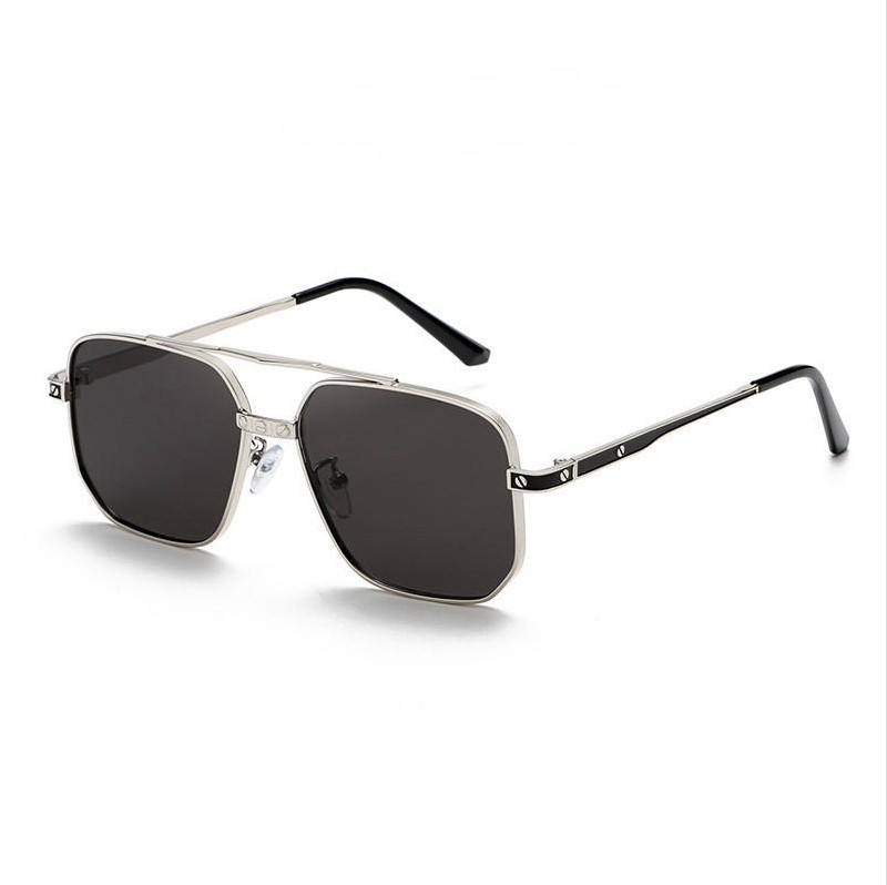 New Fashion Customized Double Bridge Polarized Metal Square Frame ...