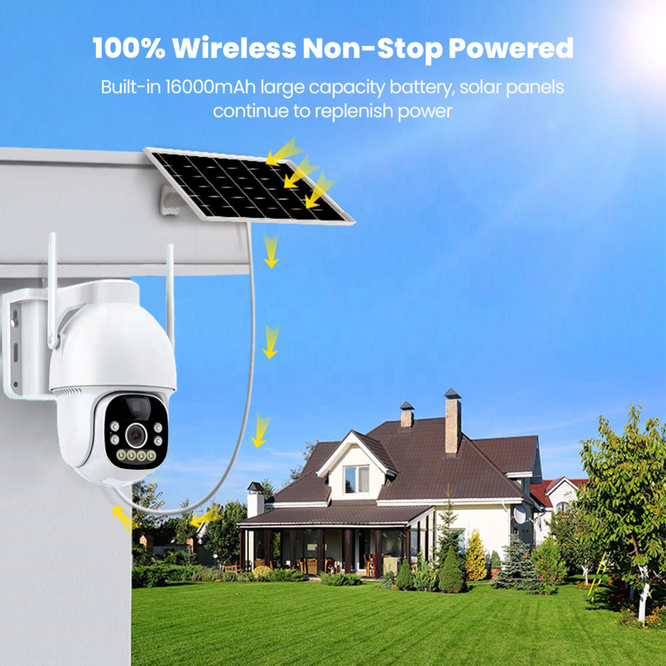 ICam365 Solar Home Security Cctv Camera 4g Sim Wireless Outdoor CCTV ...