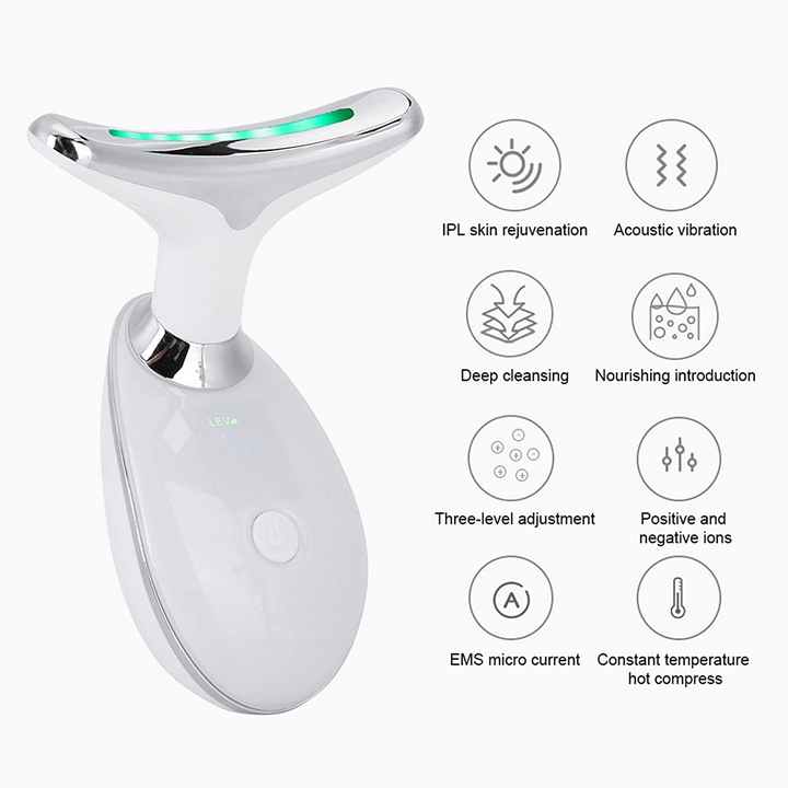 Neck Lifting Facial Massager - 7 Color Skin Rejuvenation