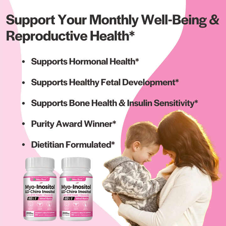 Myo-Inositol & D-Chiro Inositol Fertility Capsules Herbal Female ...