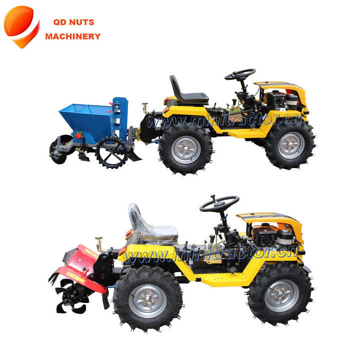 Multifunction 4WD Agricolas Farmer Tractor Compact Wheel 4x4 Mini ...