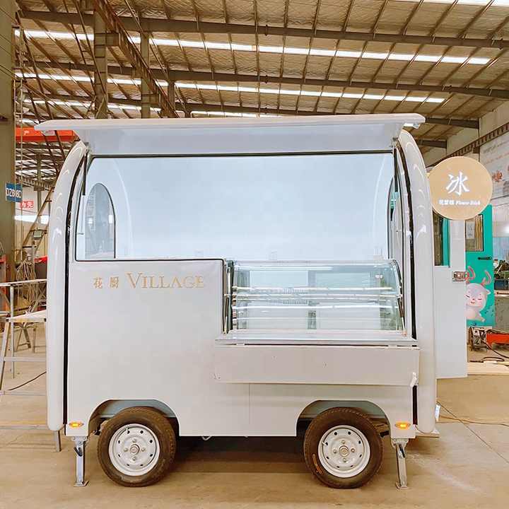 Snow Cone Trailer - Small Trailer Food Stand for Commercial