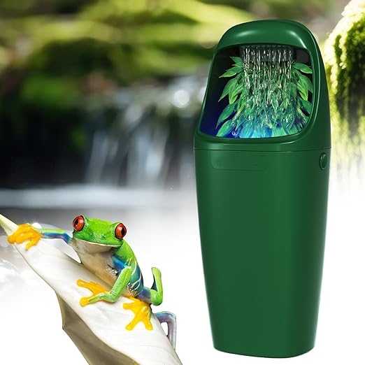 Reptile Waterfall Automatic Reptile Drinking Fountain Water Dispenser ...