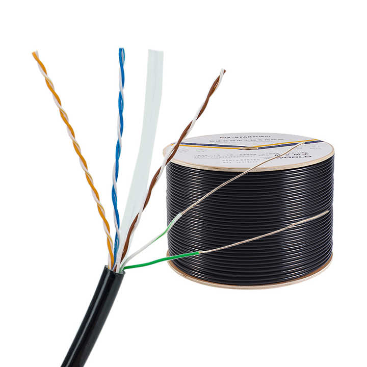 OEM armoured ethernet cat6 cable 24AWG pure copper utp network cable ...