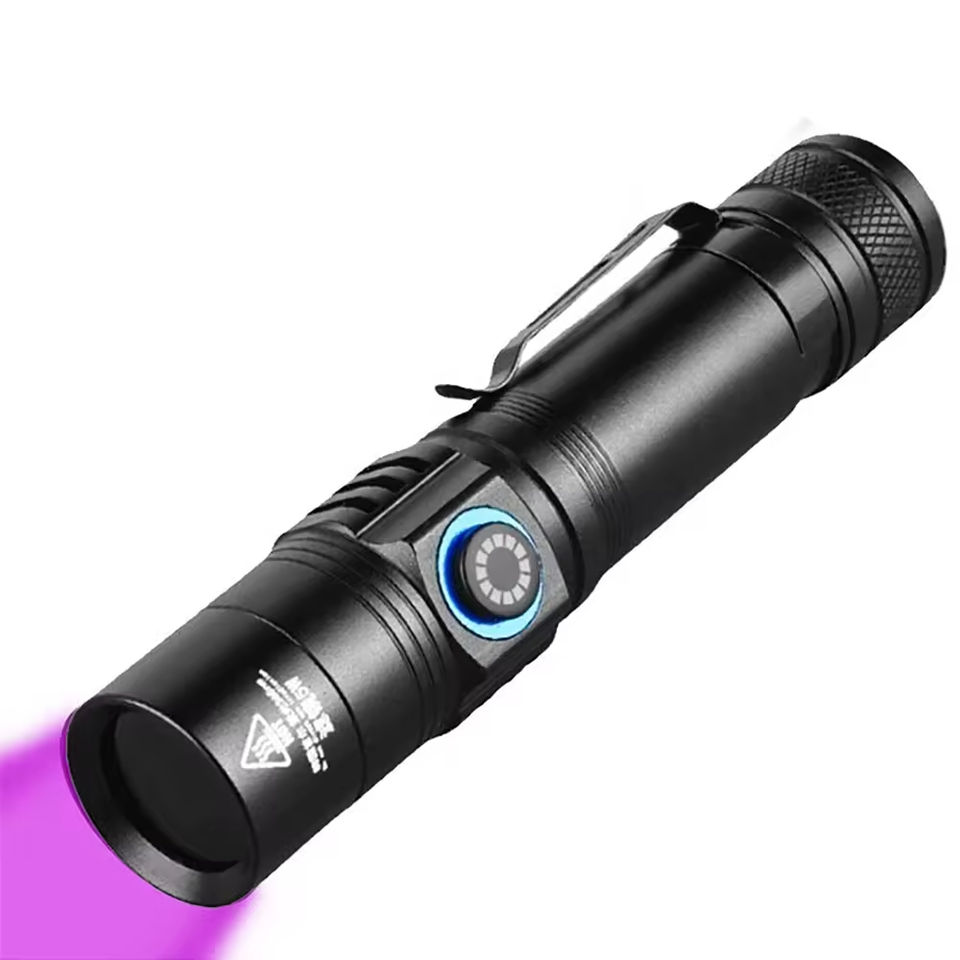 Powerful Portable Ultra-Bright Compact Rechargeable 365nm UV Multi-Mode ...
